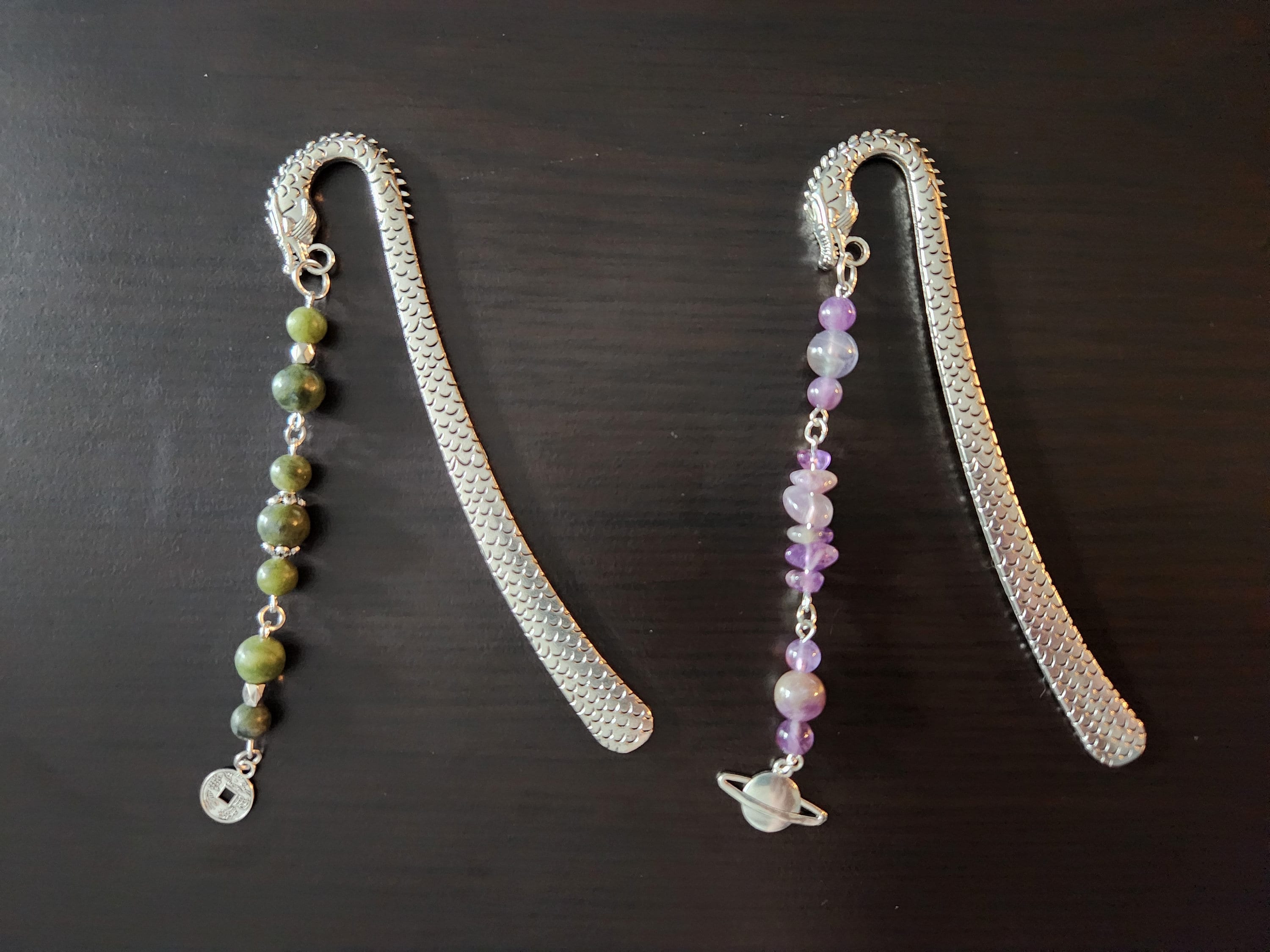 Gemstone Shepherd's Hook Bookmarks - Etsy