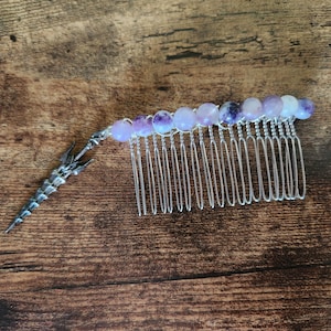 Gemstone Hair Combs With Sword Pendants - Etsy