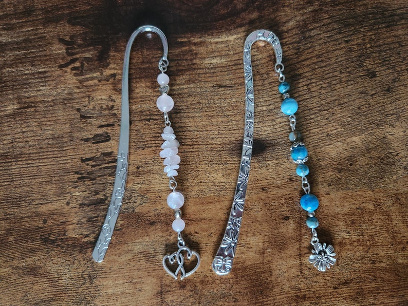 Gemstone Shepherd's Hook Bookmarks - Etsy