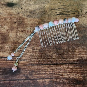 Gemstone Hair Combs With Sword Pendants - Etsy
