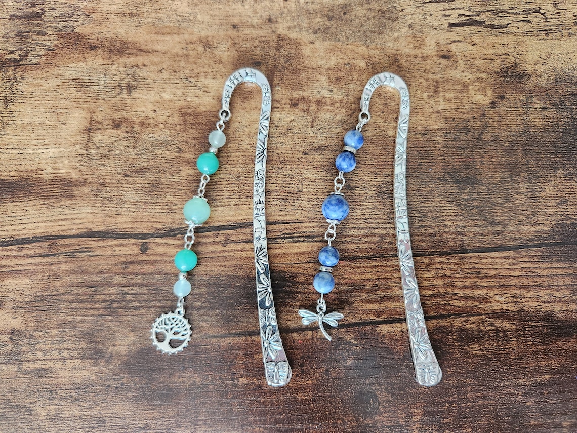 Gemstone Shepherd's Hook Bookmarks - Etsy