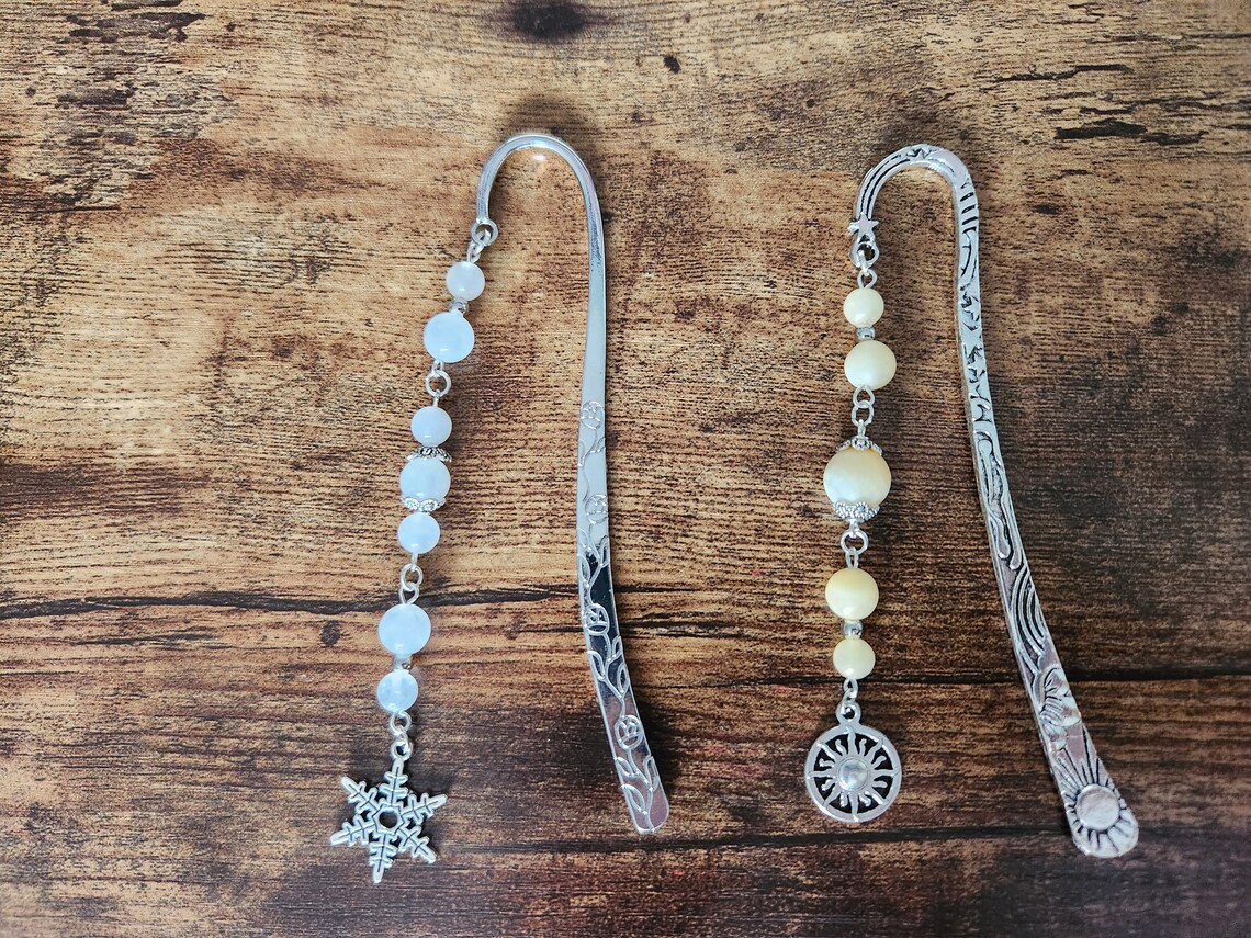 Gemstone Shepherd's Hook Bookmarks - Etsy