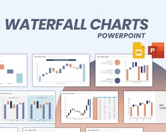 Waterfall Chart Powerpoint Template