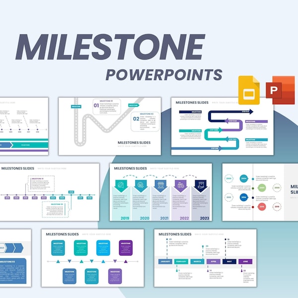 Milestone Template - Etsy