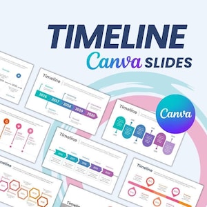 Canva Timeline Chart Templates | Presentation Slides (fully Editable ...