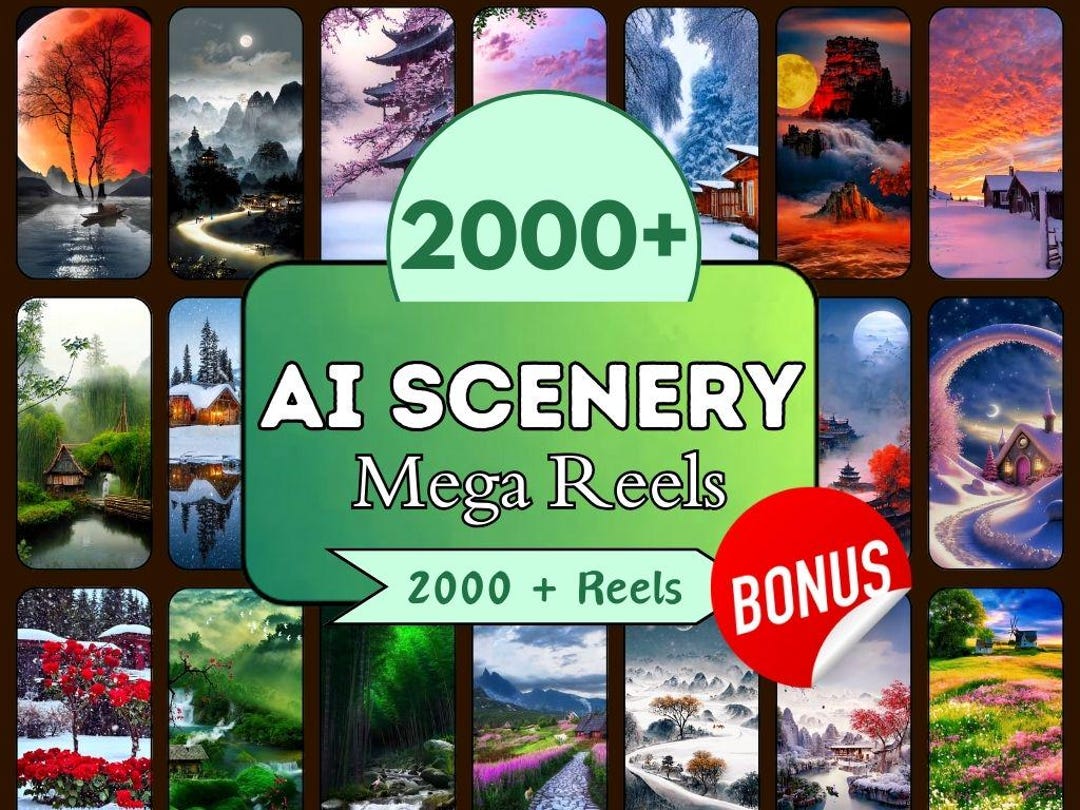 2000+ AI Scenery Reels Templates | Nature, Travel (google Drive) - Etsy