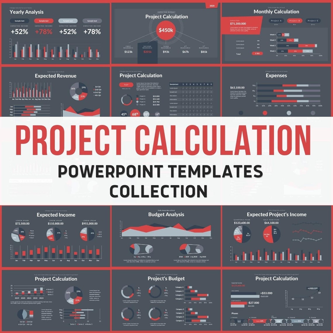 Powerpoint Template for Calculations Project Calculation Presentation ...
