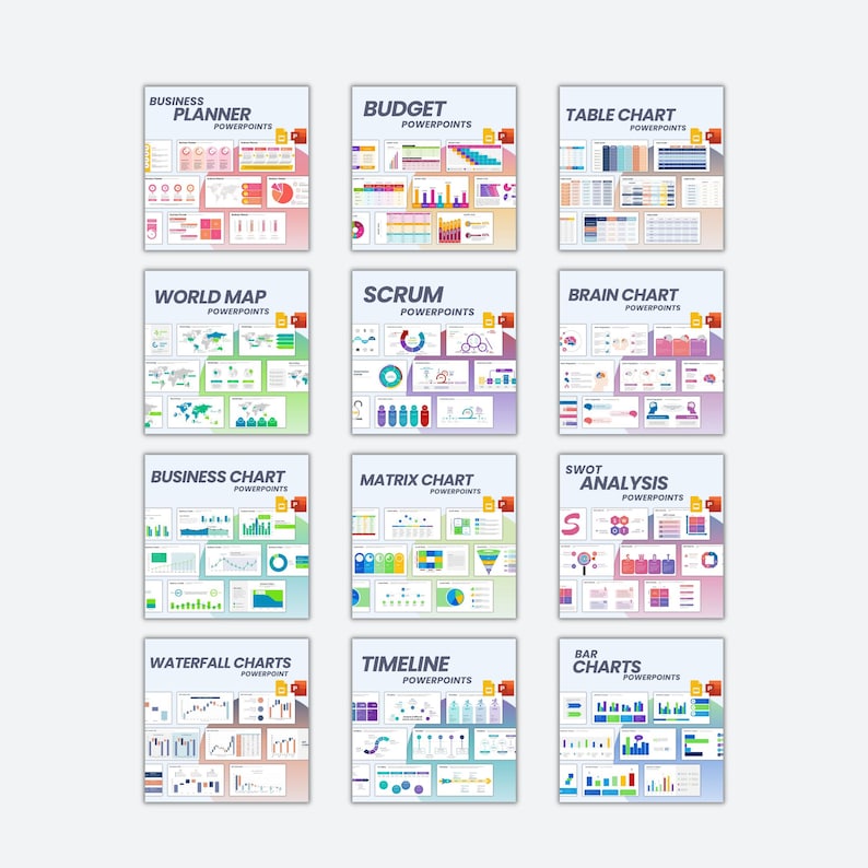 2500+ Powerpoint Templates | Infographics Presentation Bundle - Etsy Canada