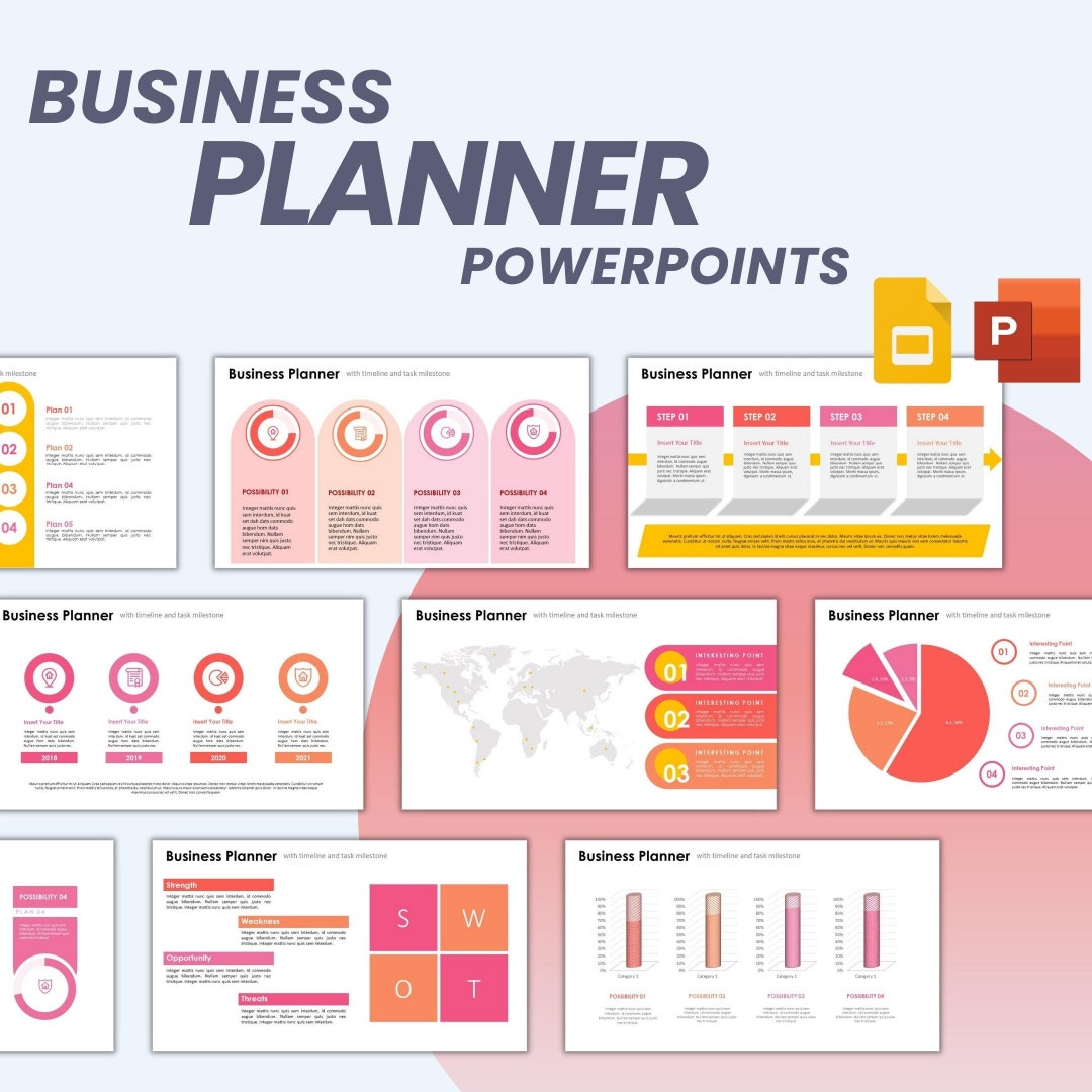 Editable Business Planner Powerpoint Templates | Presentation Template ...