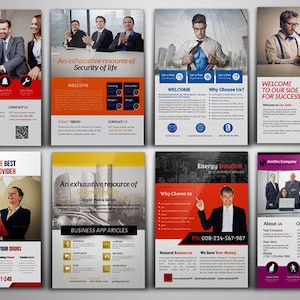 100 Business Flyer Templates | Editable PSD Flyers - Etsy