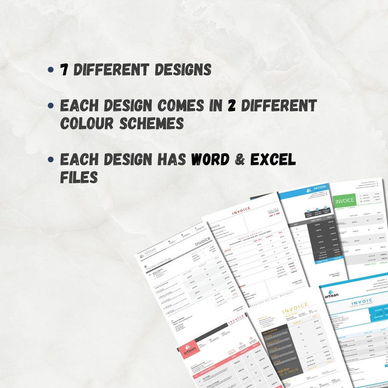 Invoice Template Bundle Business Invoice Invoice Template Word Invoice ...