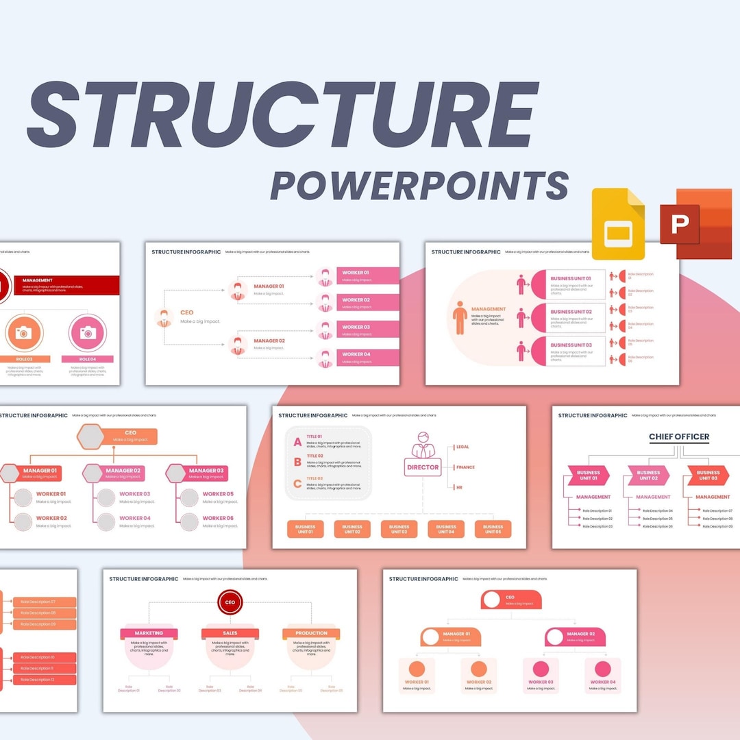 Structure Powerpoint Fully Editable Templates | Structure Charts ...