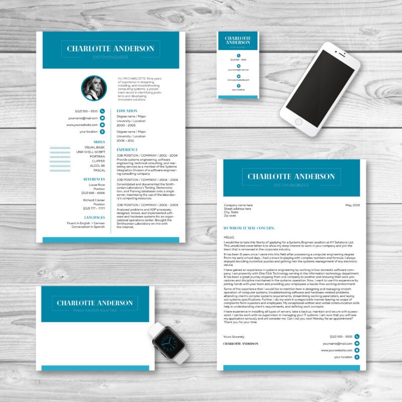 Resume Template Collection Modern Resume Template - Etsy