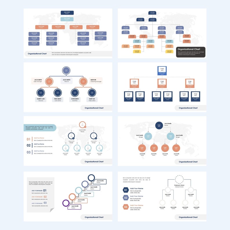Editable Organizational Chart Powerpoint Templates | Presentation ...