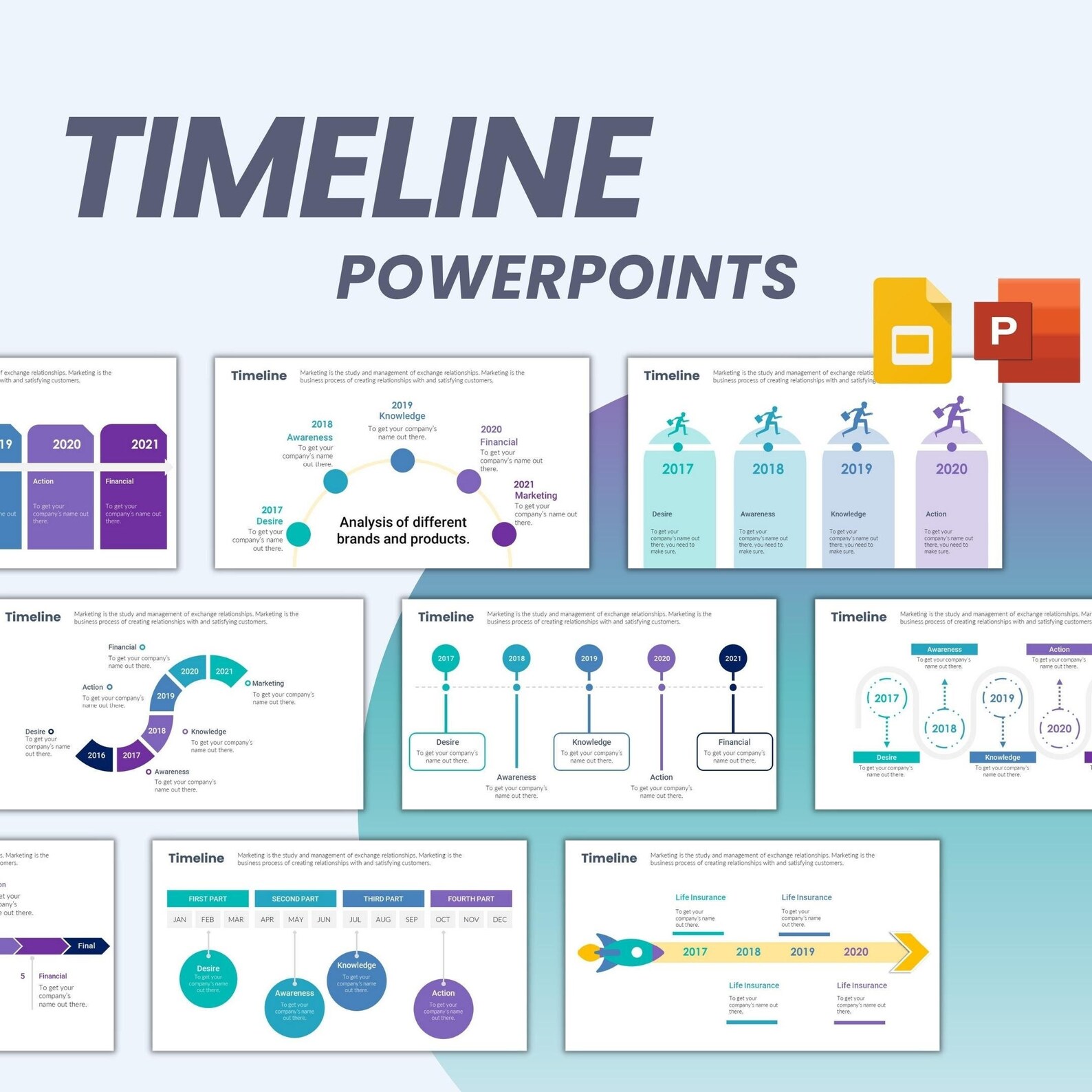 Timeline Powerpoint Fully Editable Templates | Timeline Chart ...