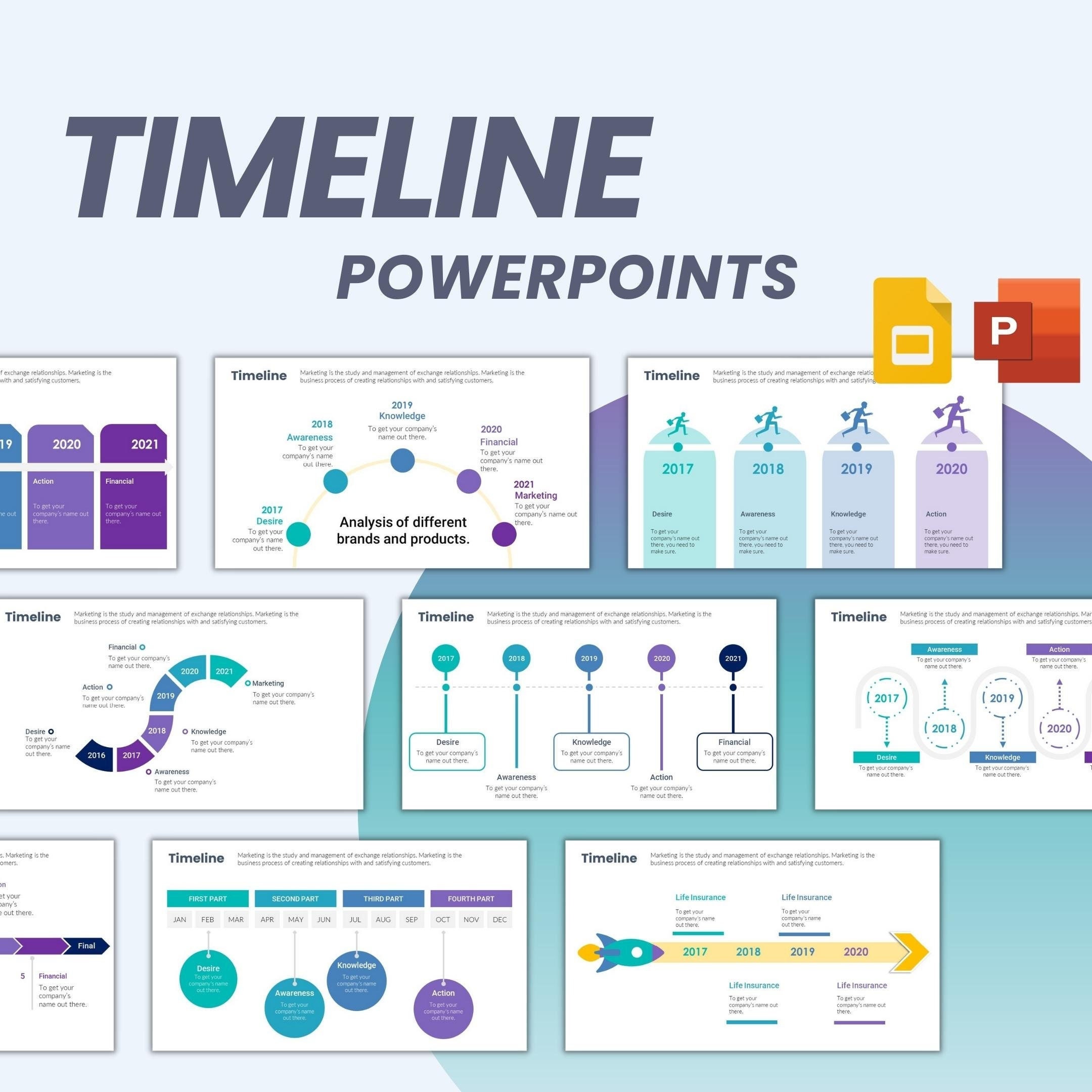 Timeline Powerpoint Fully Editable Templates | Timeline Chart ...