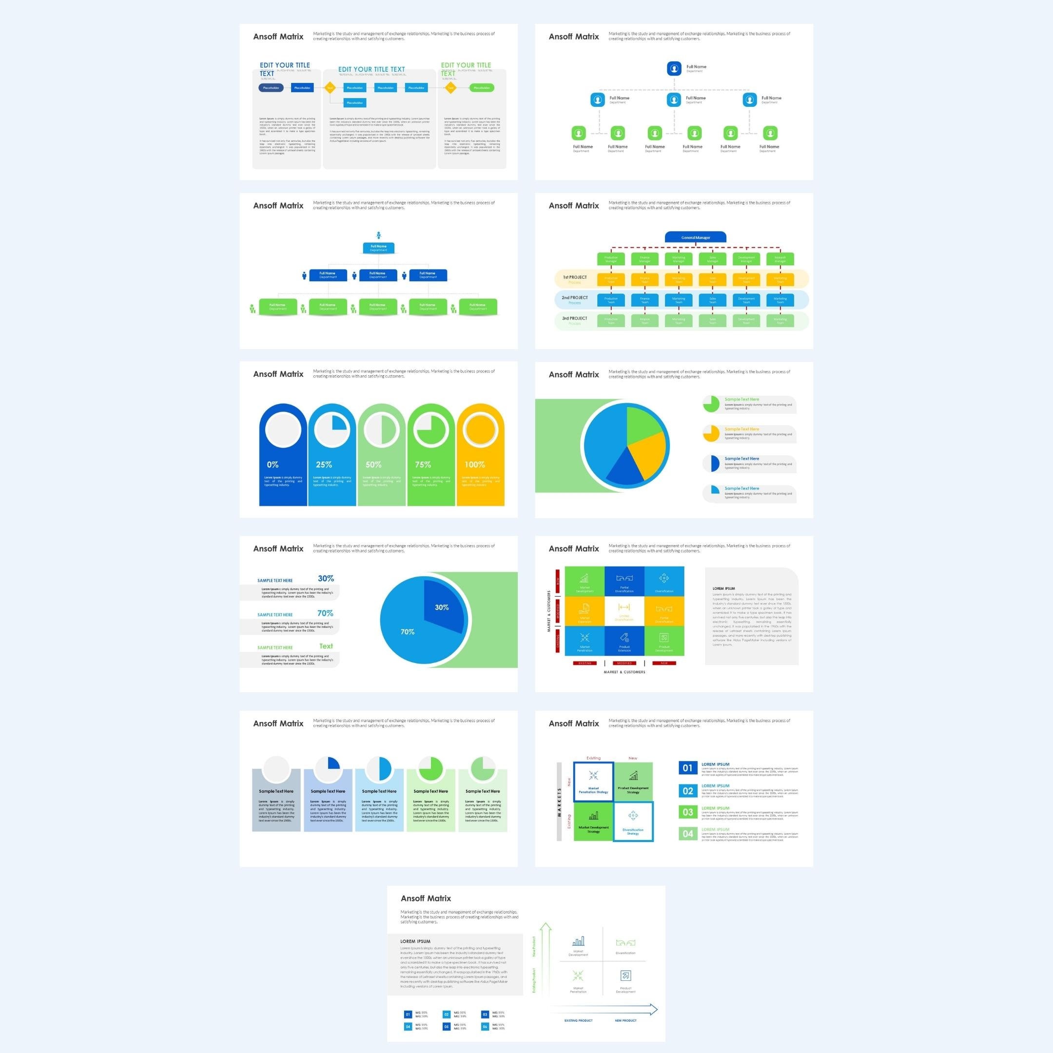 Matrix Powerpoint Fully Editable Templates | Matrix Charts Powerpoint ...