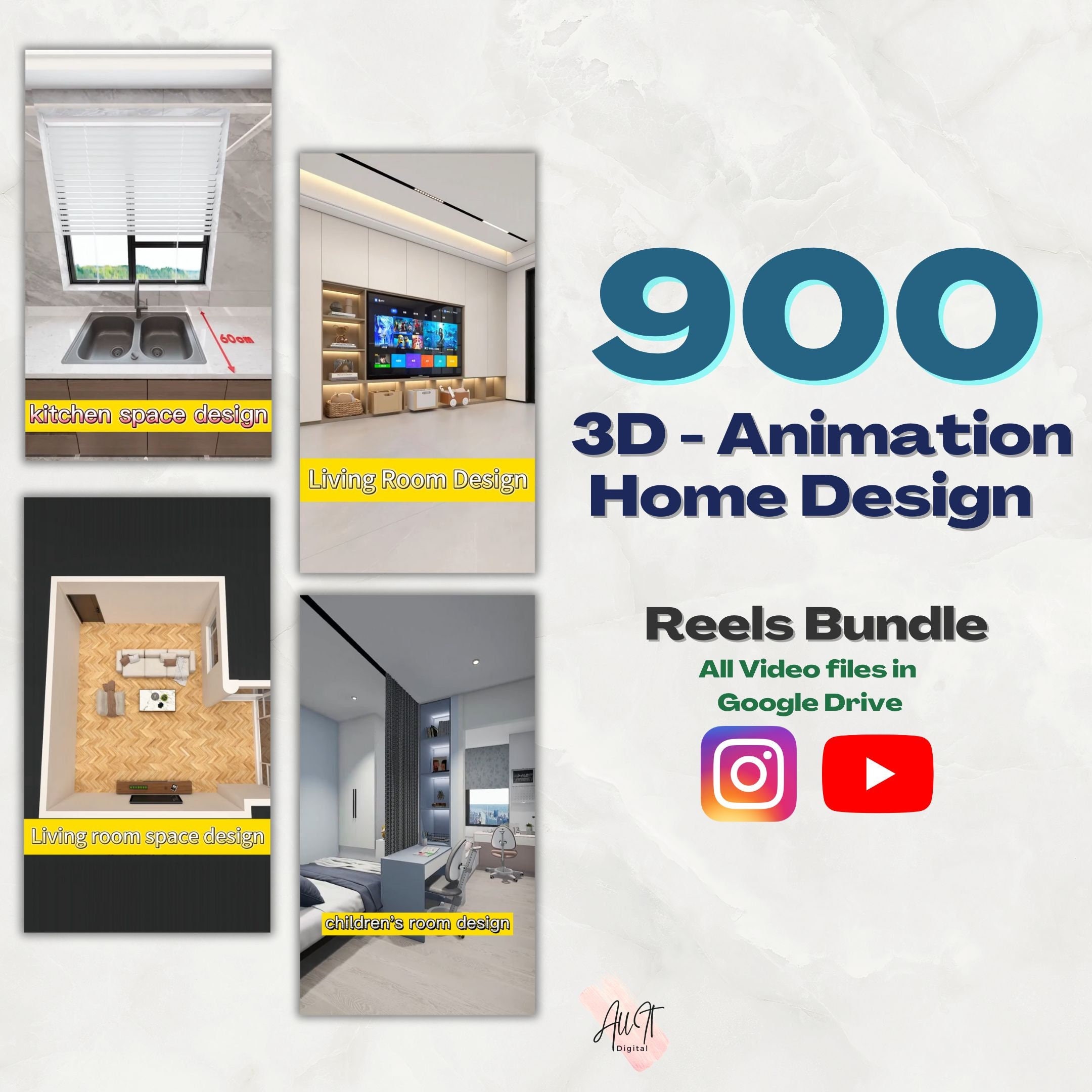 3D Home Design Animation Videos | Instagram & Tiktok Reels - Etsy