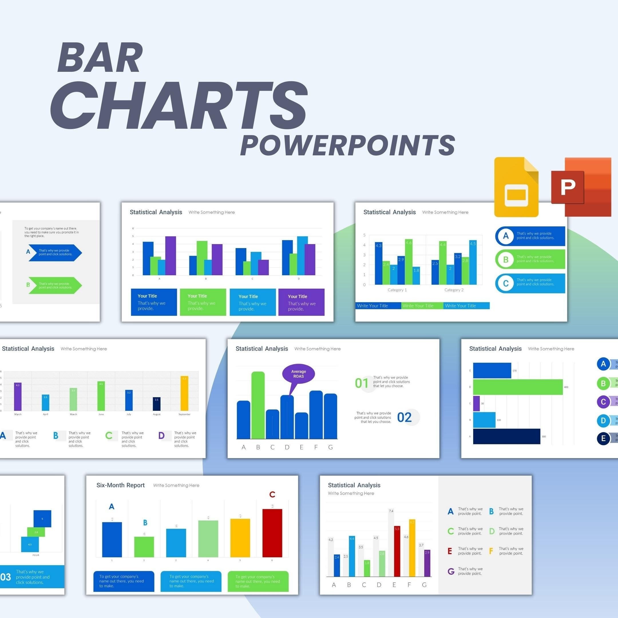 Bar Charts Powerpoint Fully Editable Templates | Bar Chart Infographic ...
