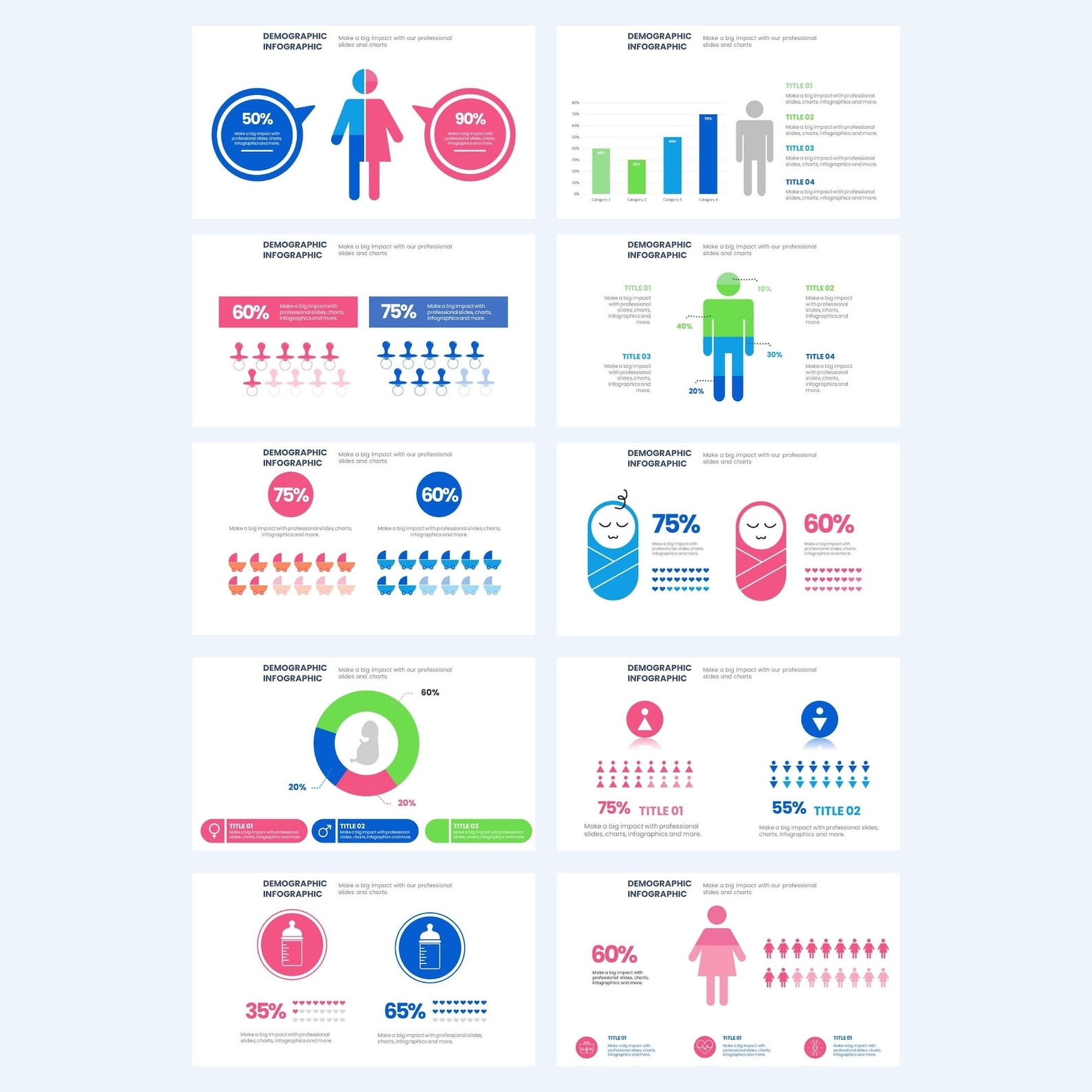 Demographics Powerpoint Fully Editable Templates | Demographics Chart ...