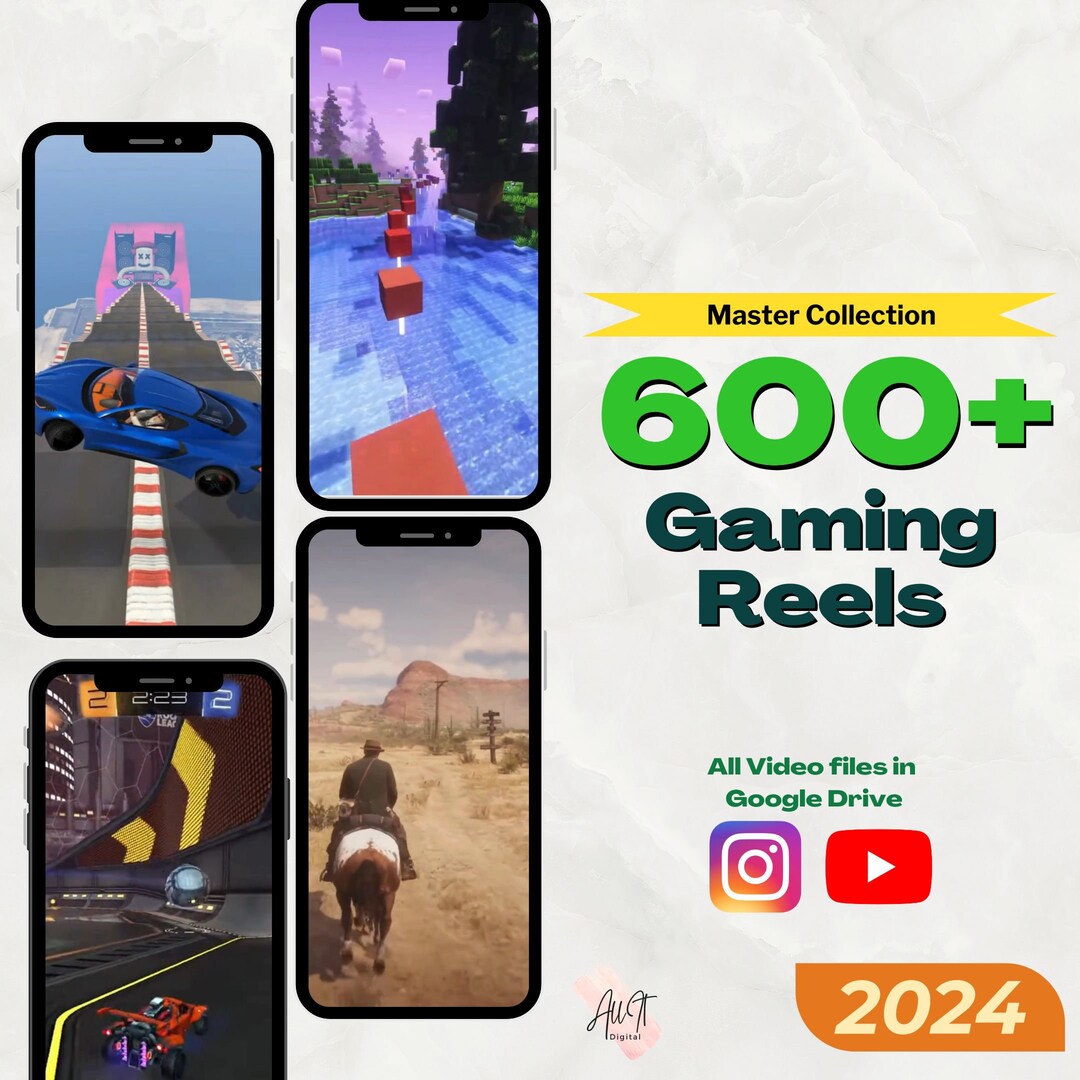 600+ Gaming Reels Templates | Tiktok & Instagram (google Drive) - Etsy