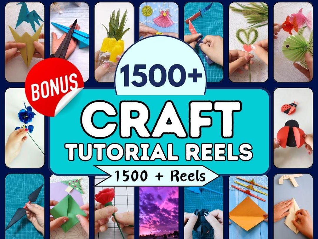 1500+ Craft Tutorial Reels Templates | DIY Content (digital Download ...