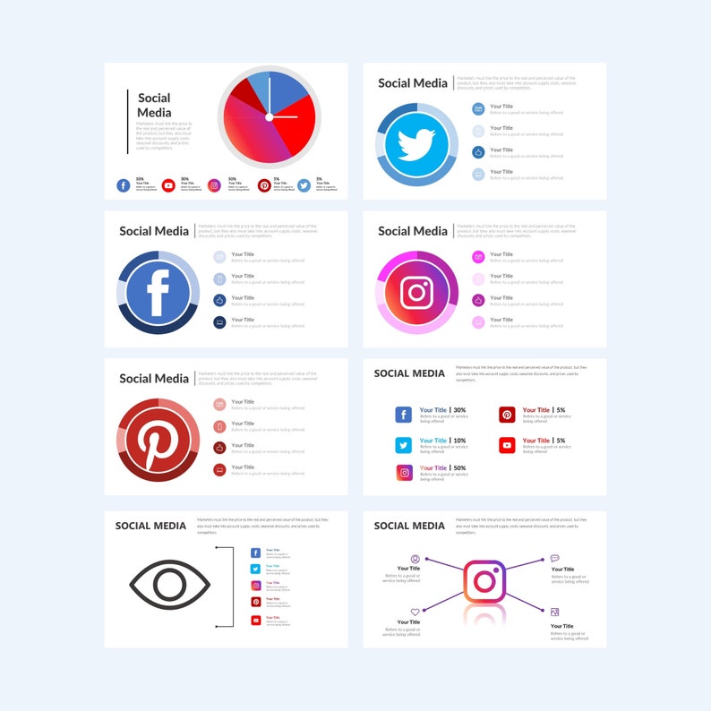 Social Media Charts Powerpoint Fully Editable Templates | Social Media ...