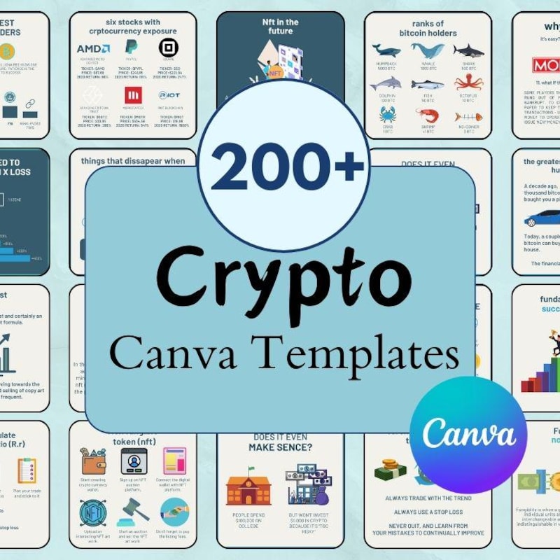 Crypto Templates Canva - Etsy