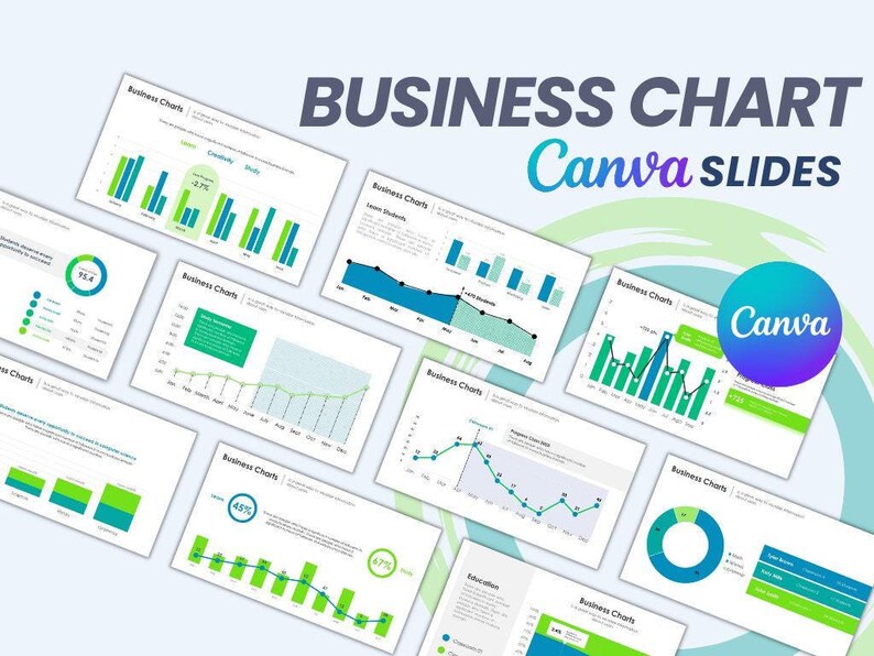 Business Chart Canva Fully Editable Templates | Business Canva ...