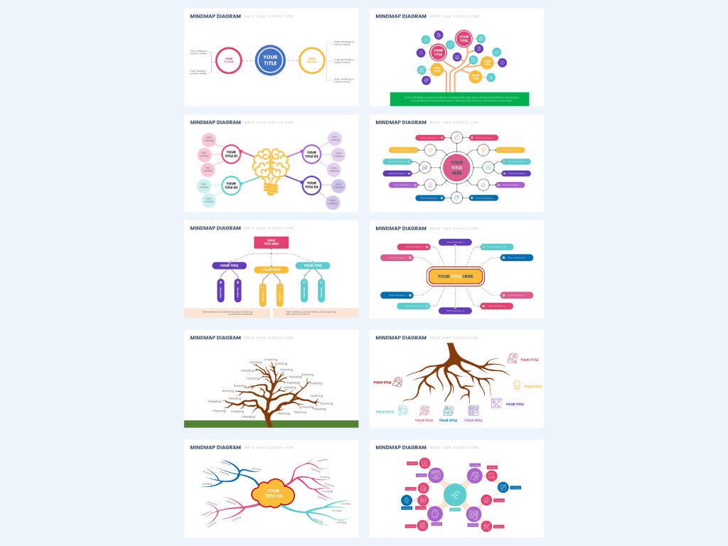 Mind Map Google Slide Fully Editable Templates Mind Map Chart Slide ...