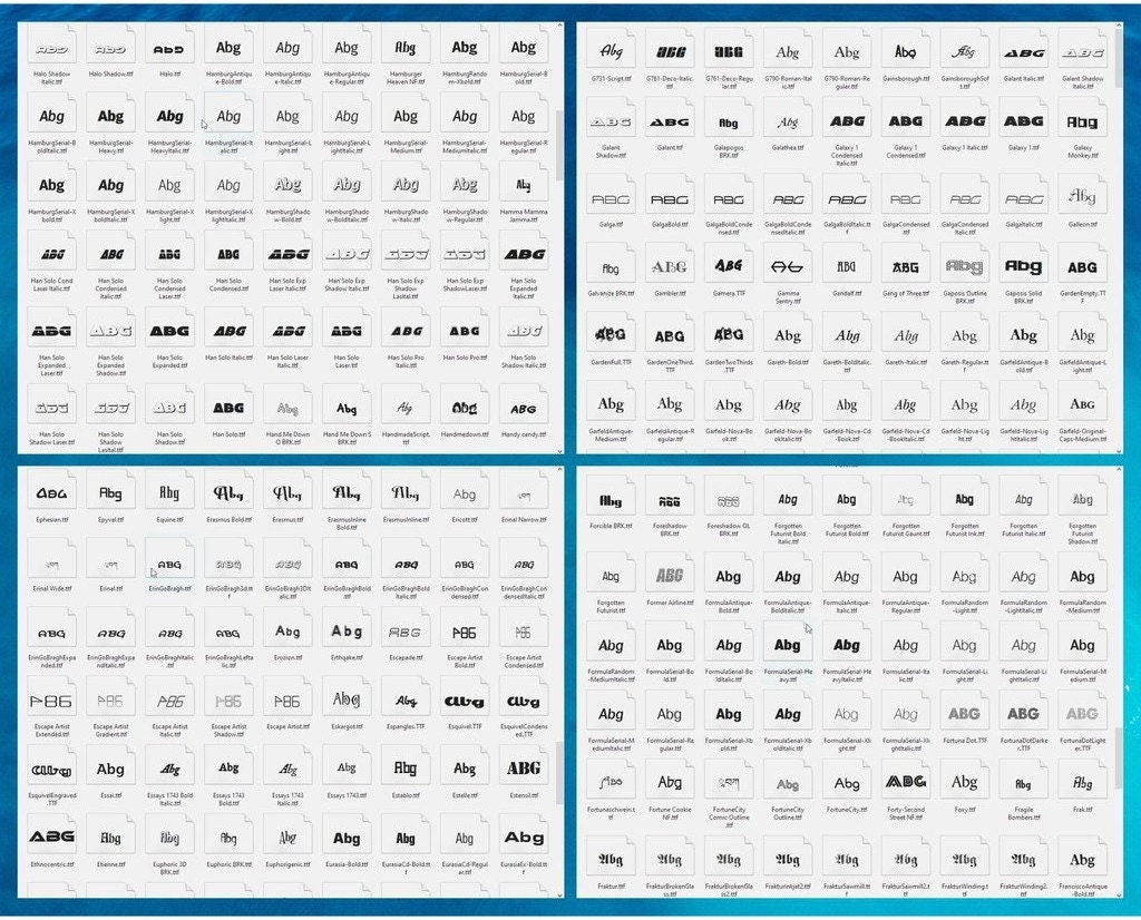 10,000 Biggest Font Collection Bundle | Premium Fonts | - Etsy