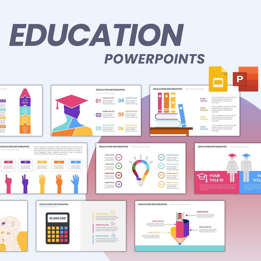 Education Powerpoint Fully Editable Templates | Education Charts ...