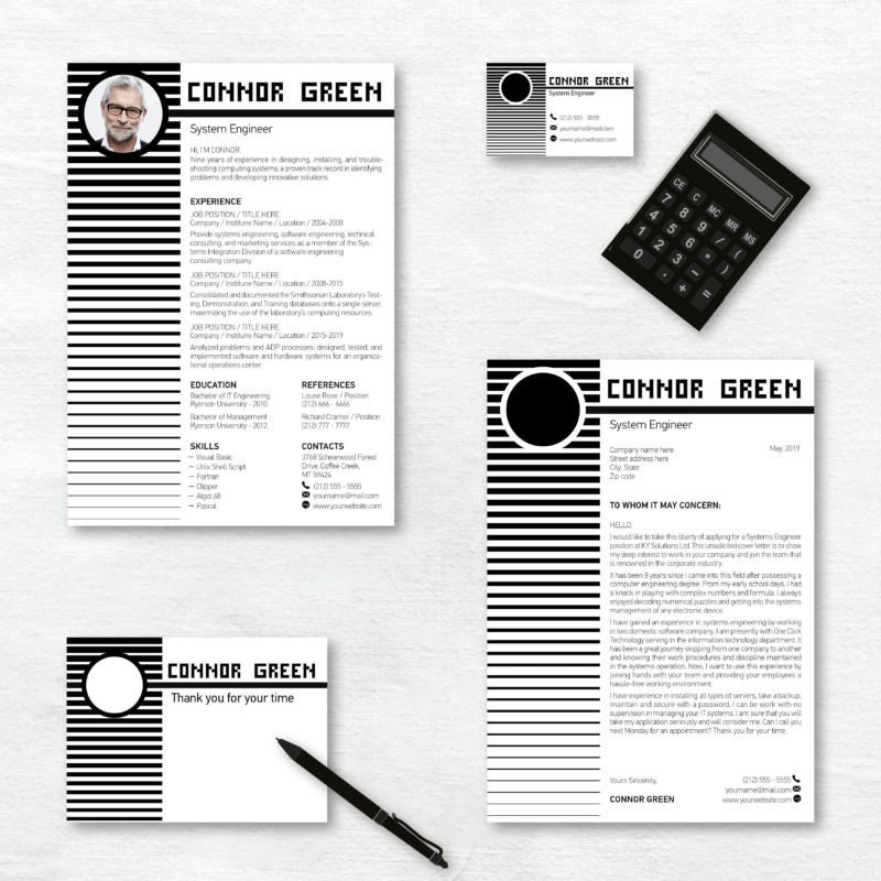 Resume Template Collection Modern Resume Template - Etsy