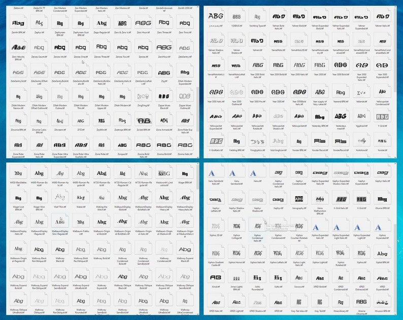 10,000 Biggest Font Collection Bundle | Premium Fonts | - Etsy