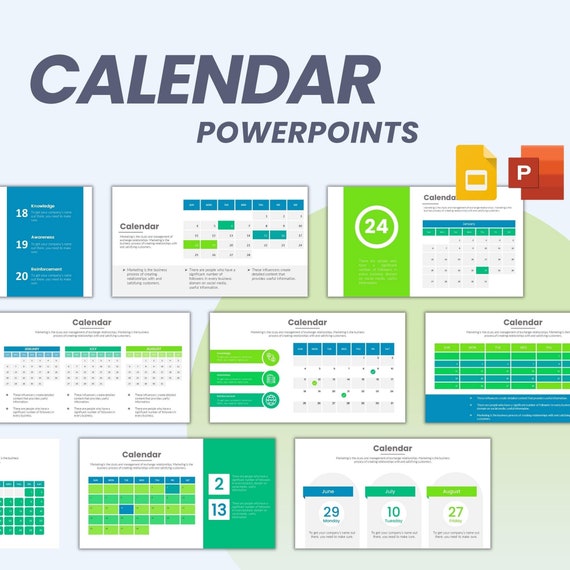 Microsoft Powerpoint Calendar Templates