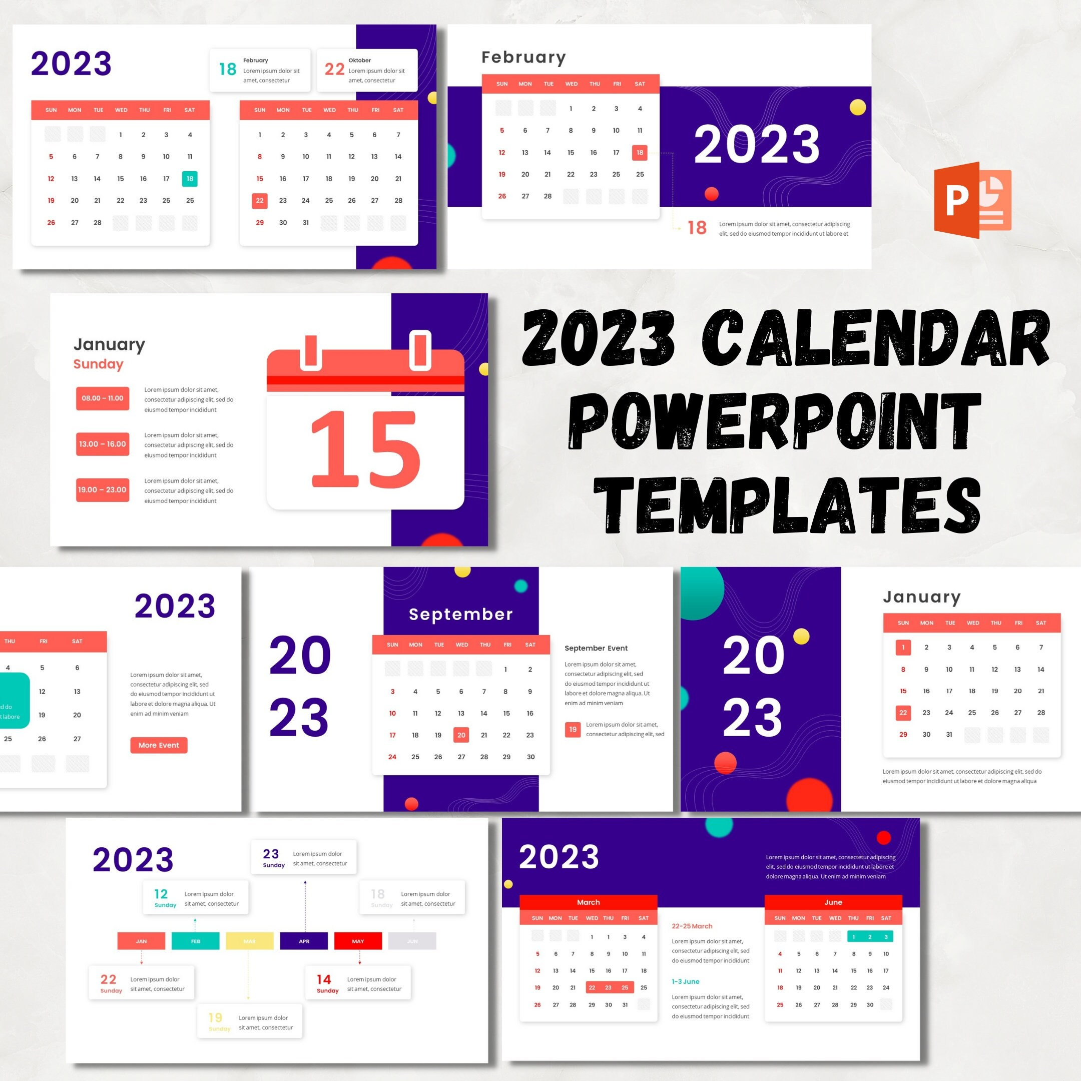 Powerpoint Template Calendar