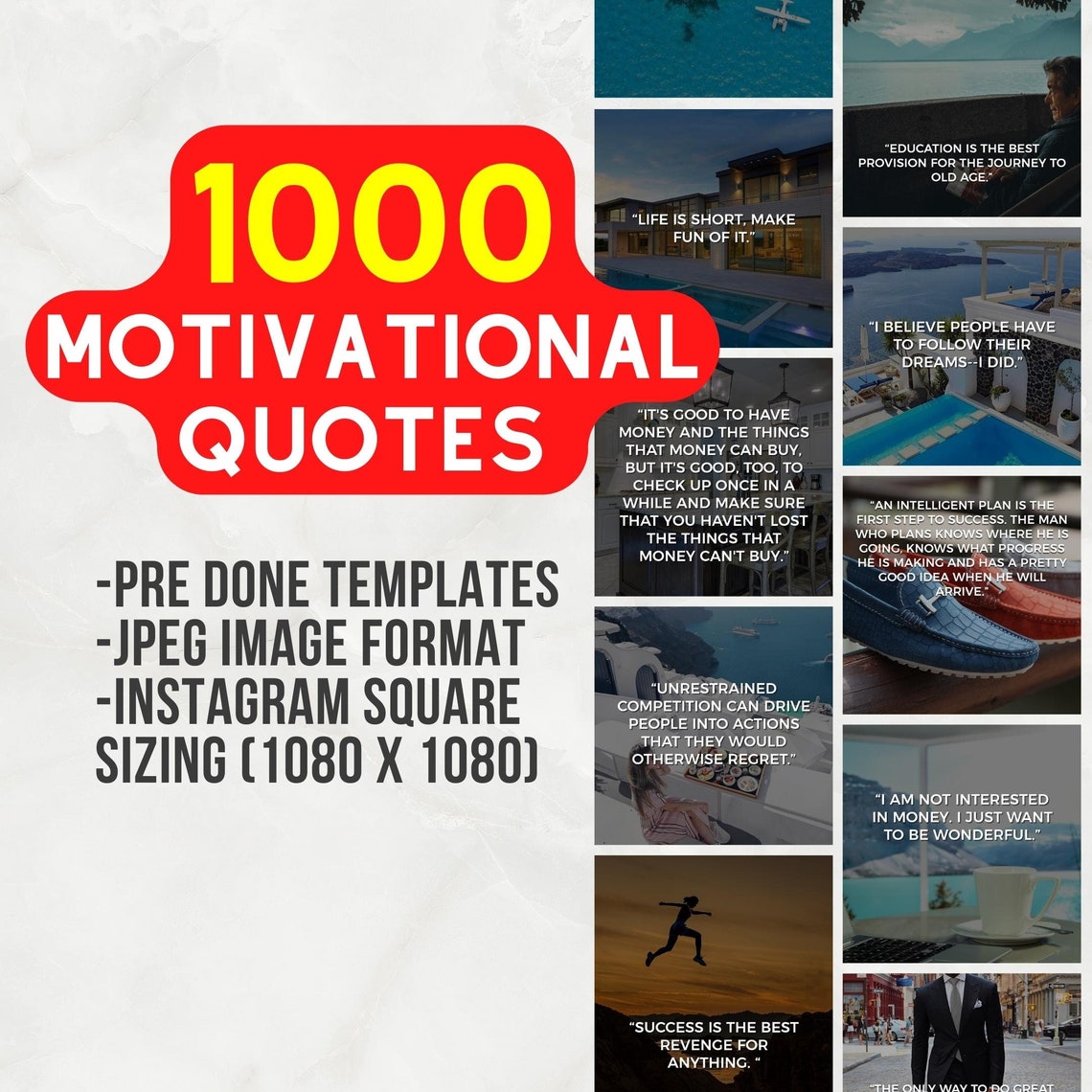 1000 Motivational Instagram Templates | Motivational Instagram Posts ...