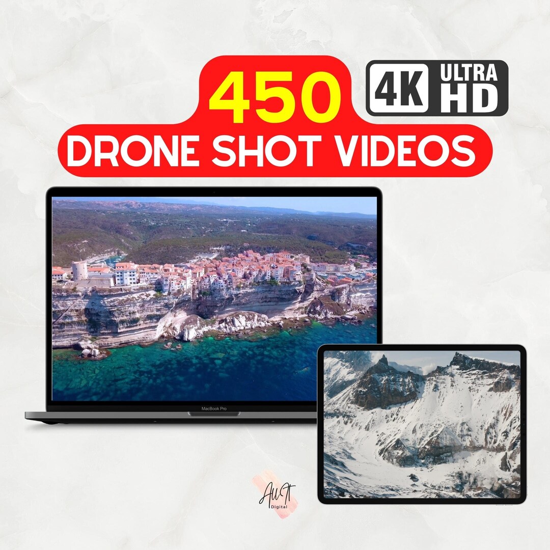 450 Drone Shot Videos | Youtube Videos | 4K Drone Footages | - Etsy