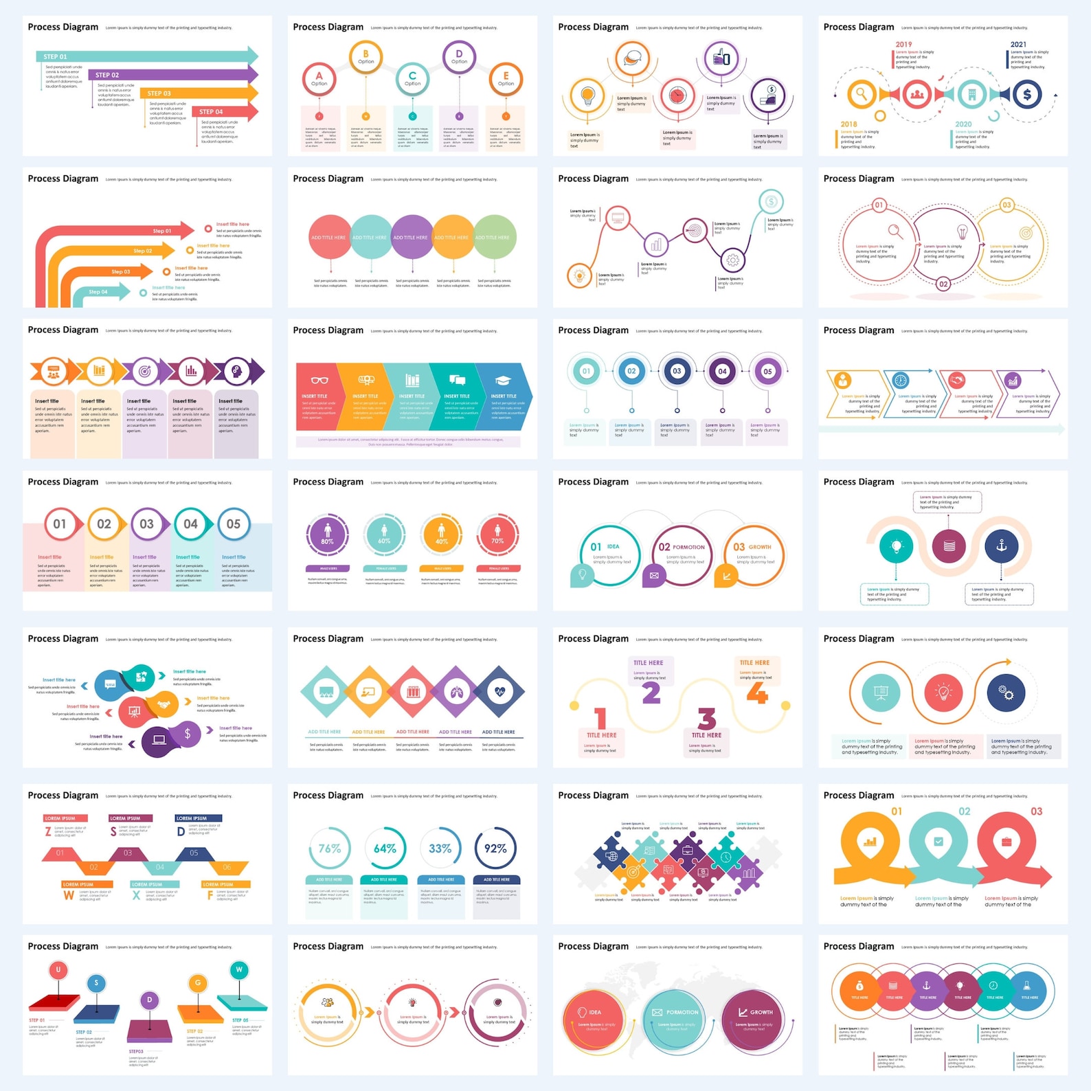 Progress Chart Powerpoint Templates | Editable Presentation (191 Slides ...