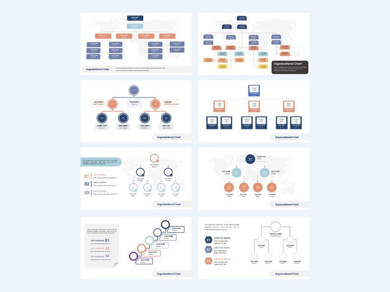 Canva Organizational Chart Templates | Editable Presentation Slides ...