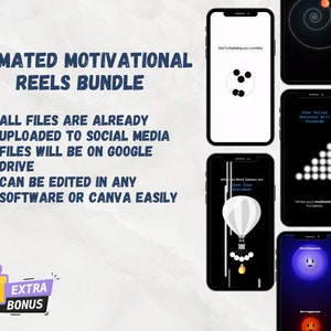 400+ Animated Motivational Reels | Social Media Video Templates (google ...