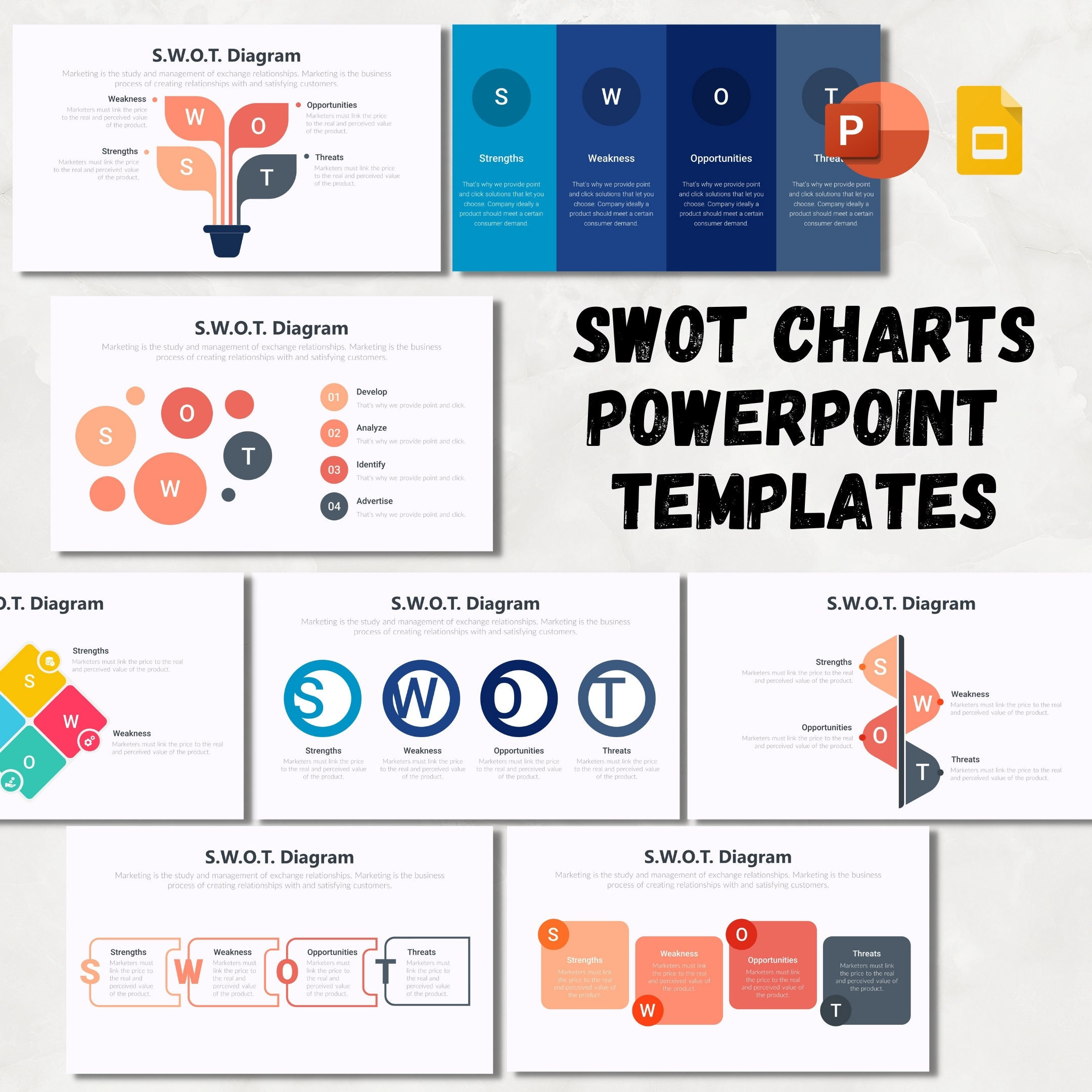 SWOT Powerpoint Fully Editable Templates Swot Charts Powerpoint ...