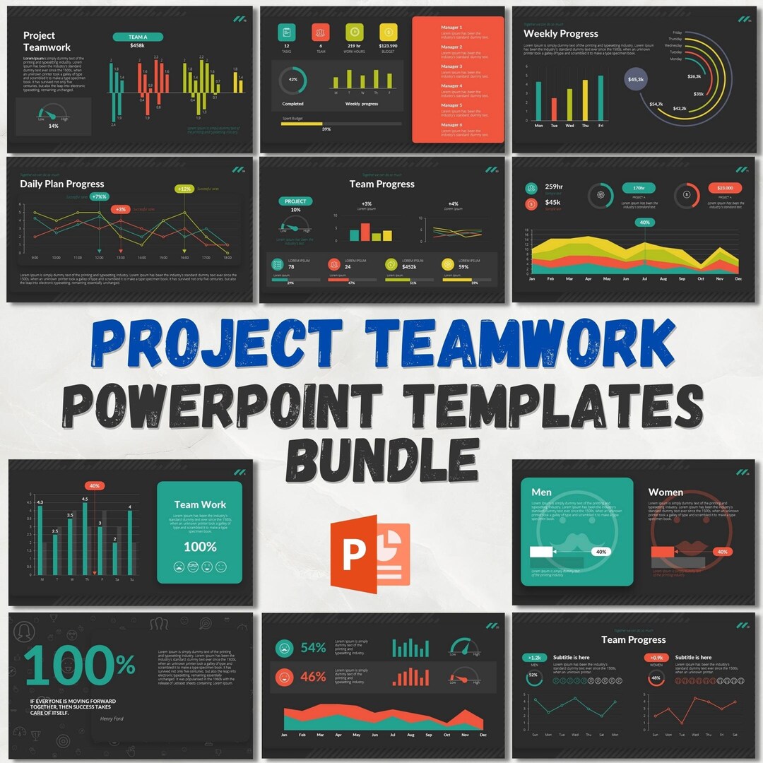 Project Teamwork Powerpoint Fully Editable Templates | Business ...