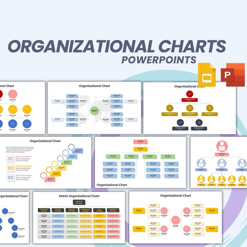 Editable Organizational Chart Powerpoint Templates | Business ...
