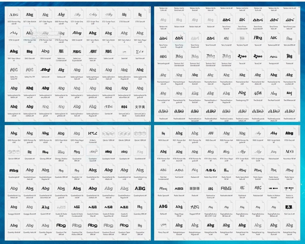 10,000 Biggest Font Collection Bundle | Premium Fonts | - Etsy
