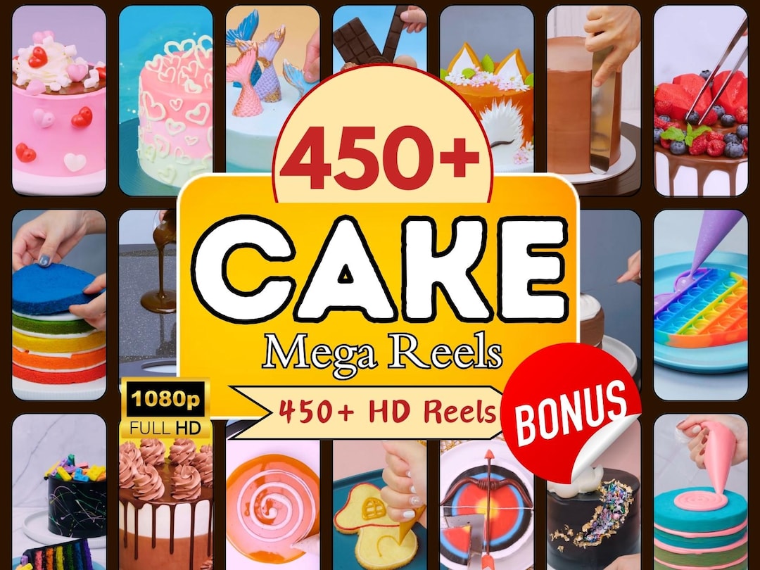450+ Cake Decorating Reels Templates | Social Media Content (digital ...