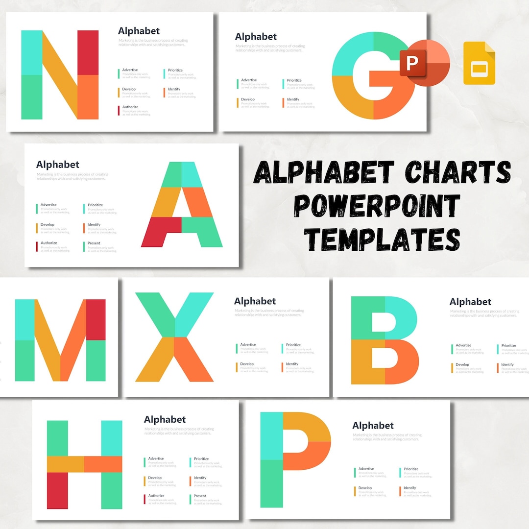 Alphabet Charts Powerpoint Fully Editable Templates Alphabet Powerpoint ...