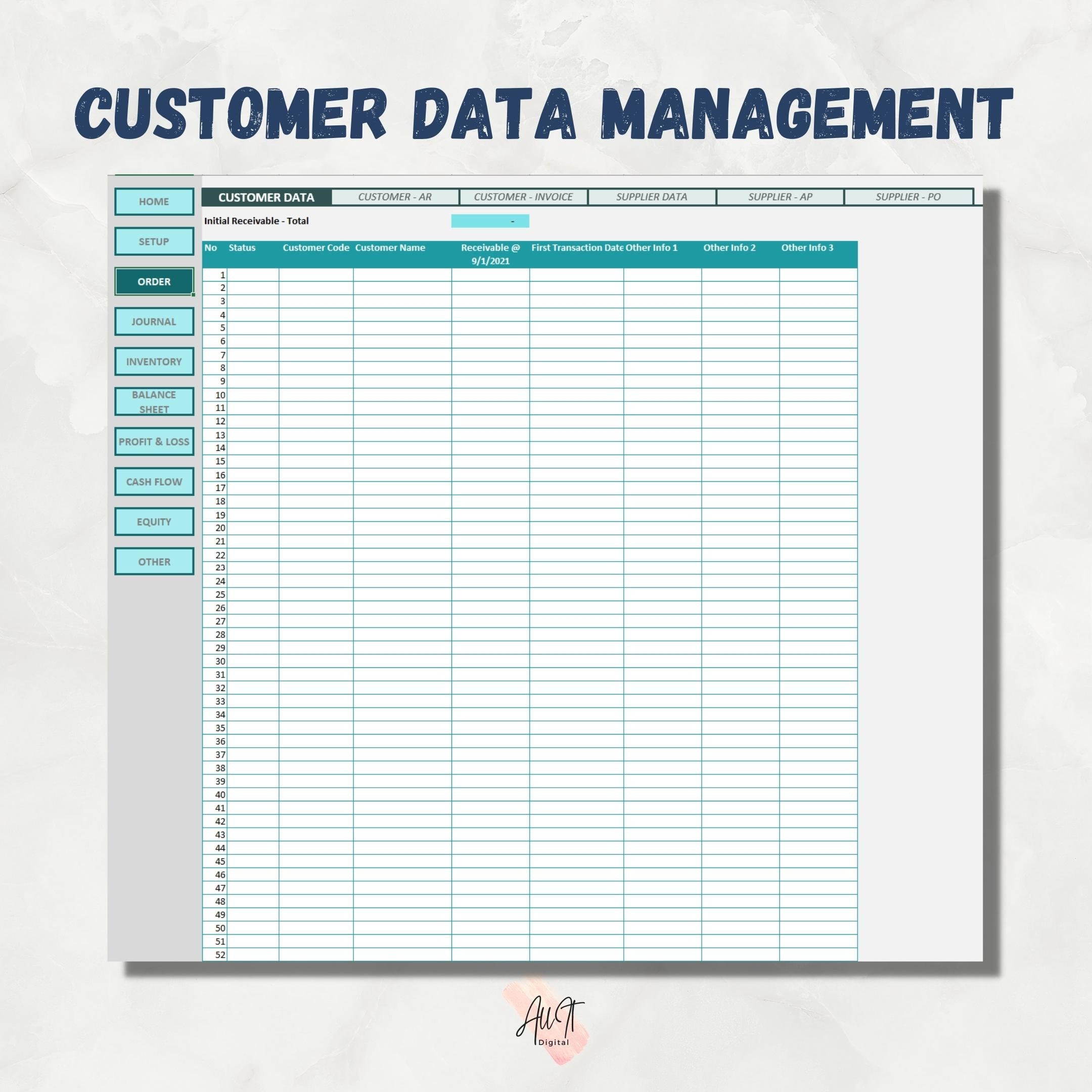 Business Accounting System Excel Template | Small Business Bookkeeping ...