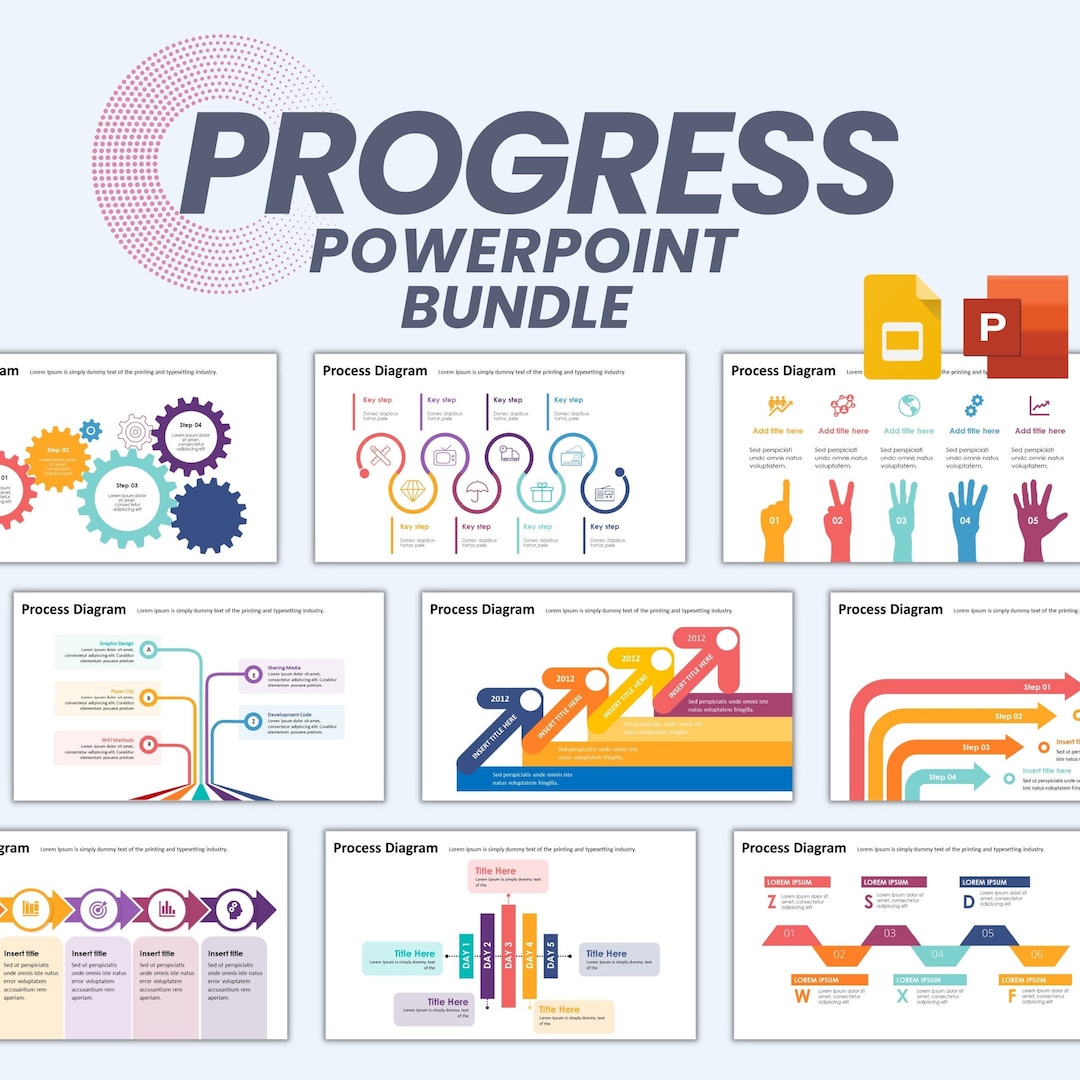 Progress Charts Powerpoint Fully Editable Templates | Milestone ...