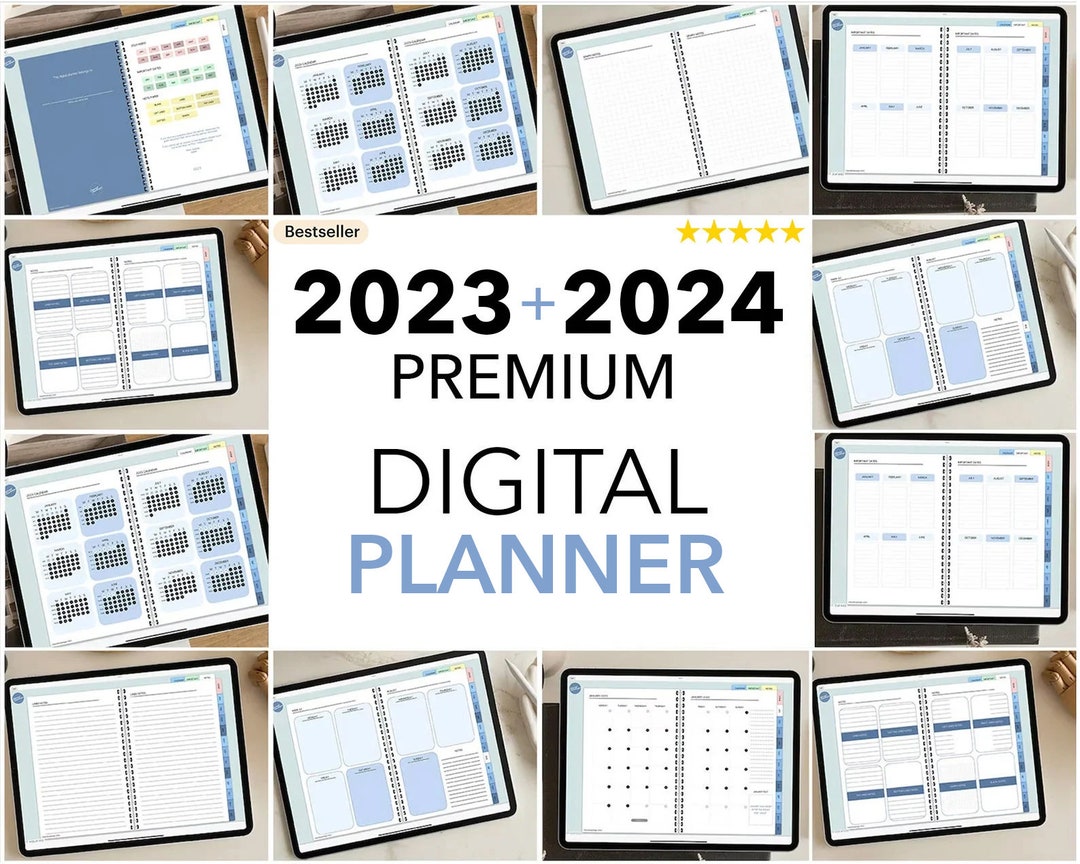 BESTSELLER ETSY 20232024 Digital Planner Goodnotes iPad Planner ...